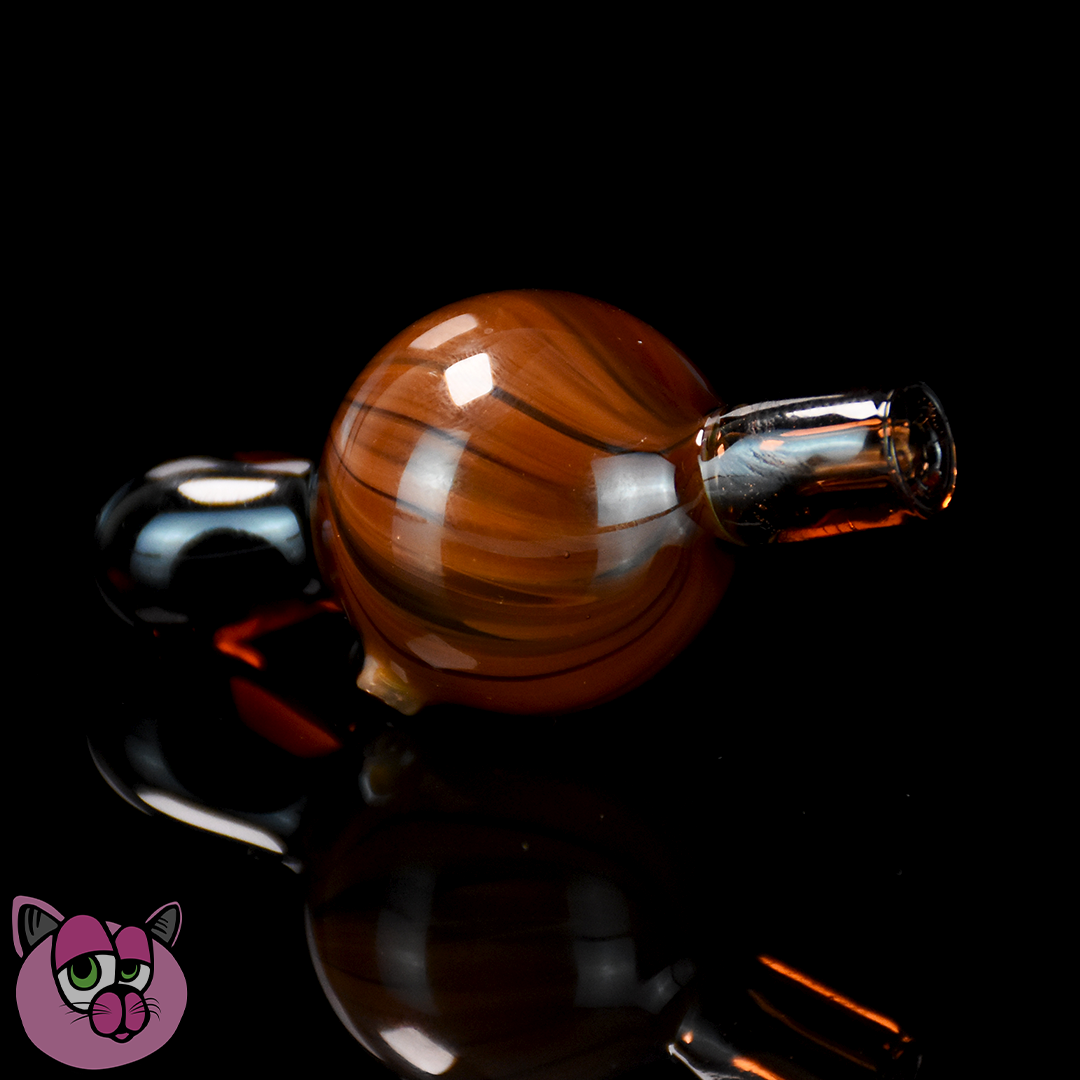 Leary Glass Woodgrain Bubble Cap - Amber – Pinky's Online