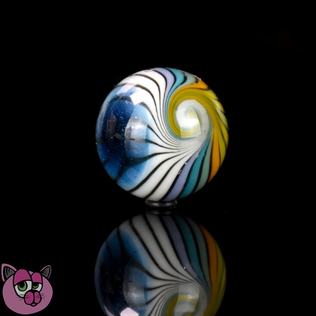 Mitchell Glass Linework Marble – Pinky's Online